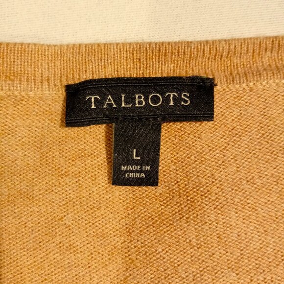 Talbots | Sweaters | Talbots Cardigan Sweater Sz L Cotton Cashmere ...